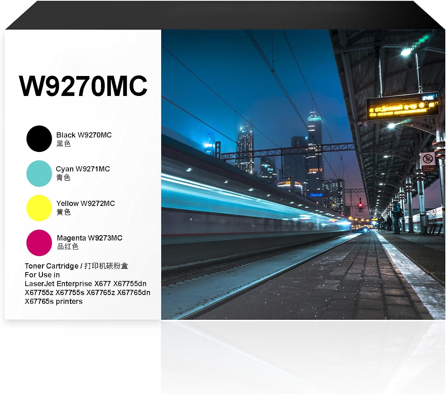 Amazon.com: W9270MC Toner Cartridge 4‑Pack Compatible with HP Laserjet ...