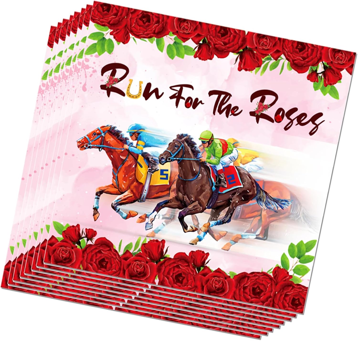 Amazon.com: 40pcs Horse Racing Party Napkins Derby Day Party Supplies ...