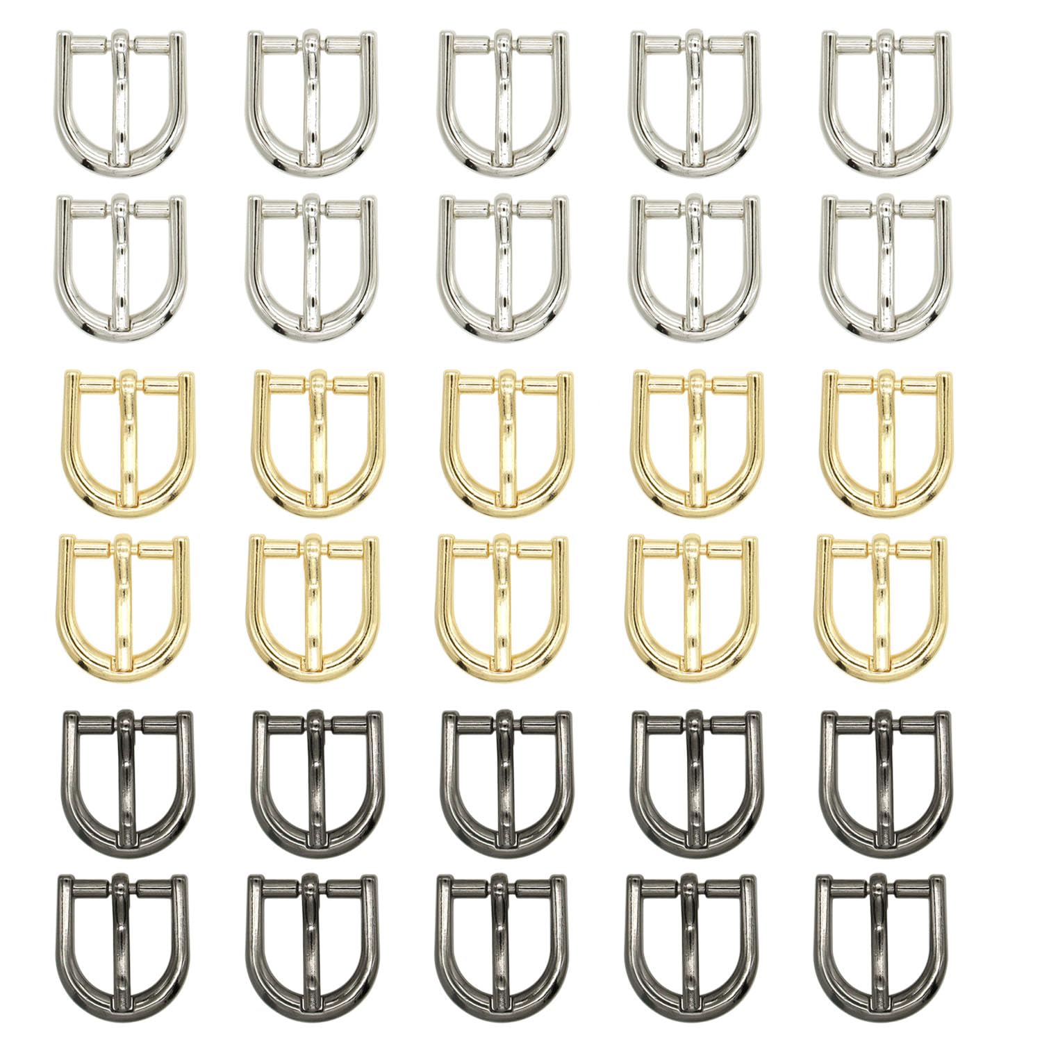 Amazon.com: Asamuyu 30 Pcs Adjustable Belt Buckles Slide Buckles Metal ...