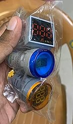 TSKTECH Voltage Indicator 22mm LED Digital Display Voltmeter Lights 220 ...