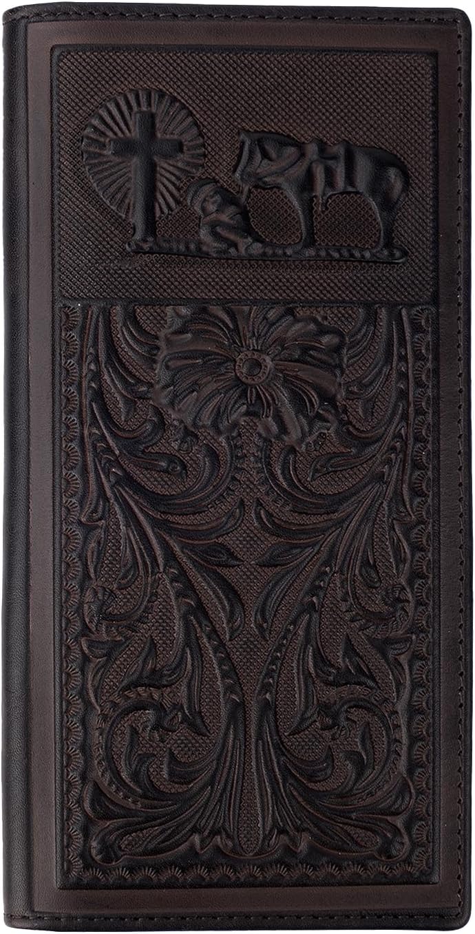Amazon.com: MUXILING Men's Rodeo Wallet Western RFID-Blocking Leather ...