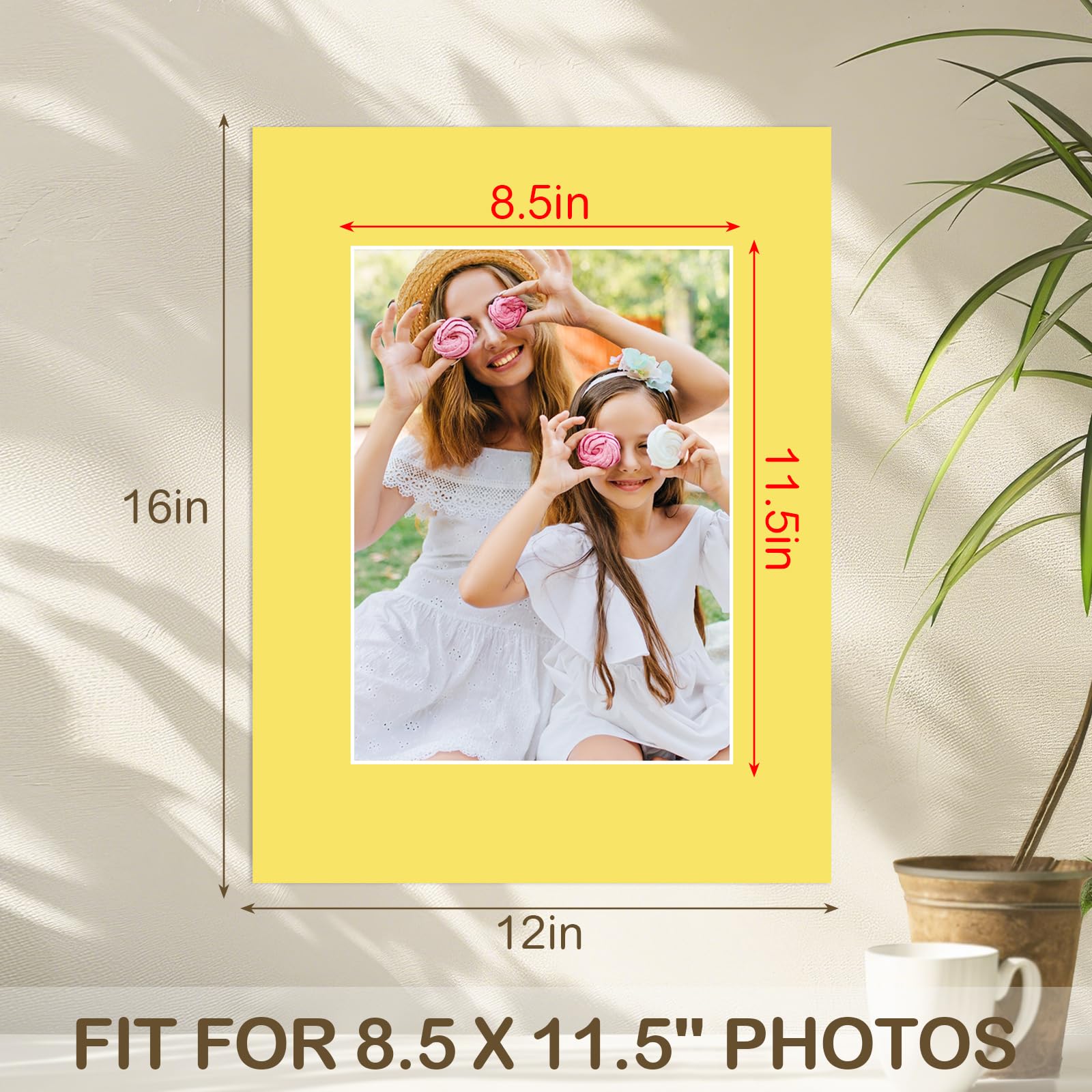 Snapklik.com : 15 Pack 12x16 Picture Mats, Mixed Colors Frame Mattes ...