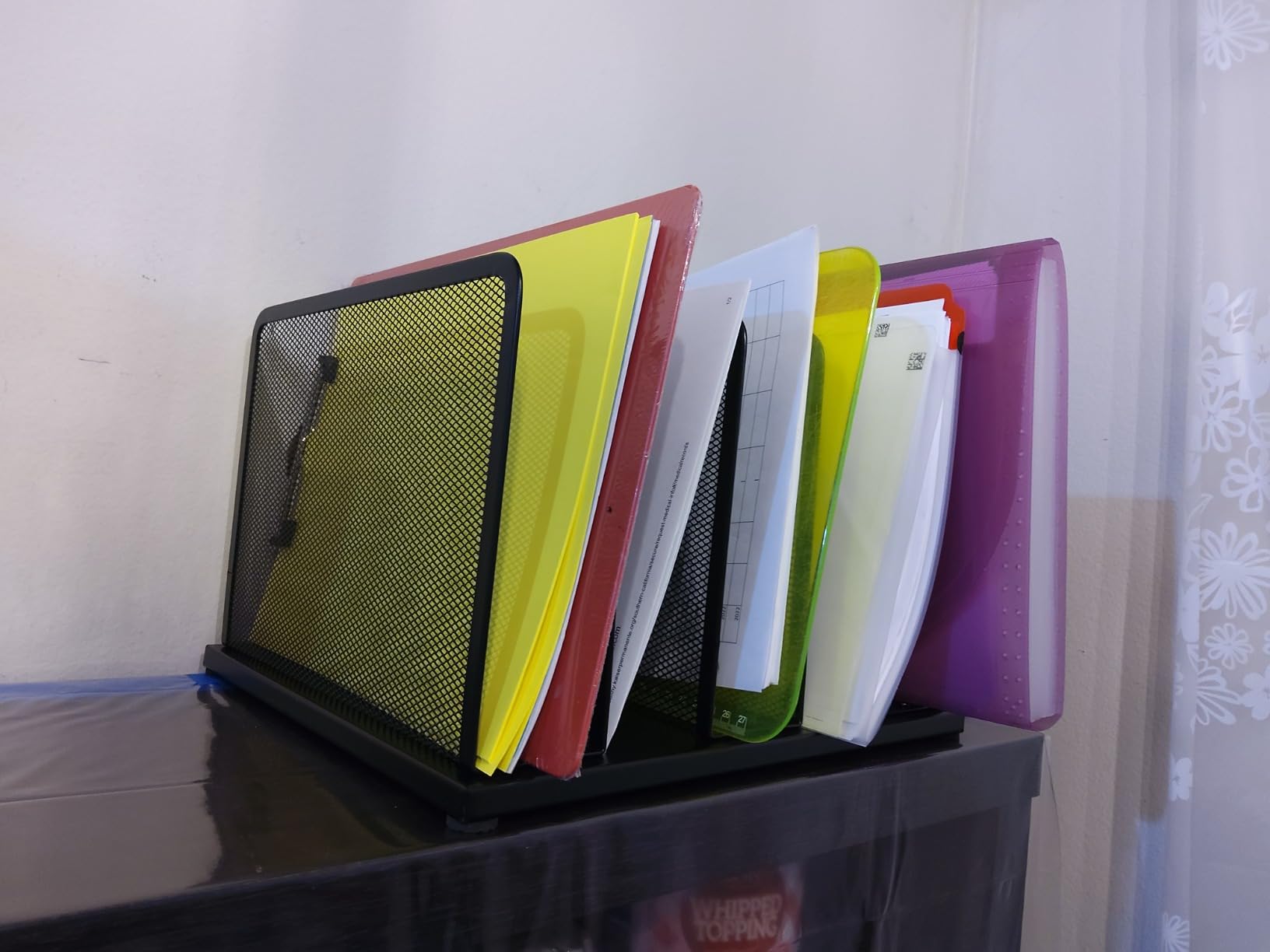 $4/mo - Finance Kuntine.B Desk File Organizer 5 Upright Mesh Desktop ...