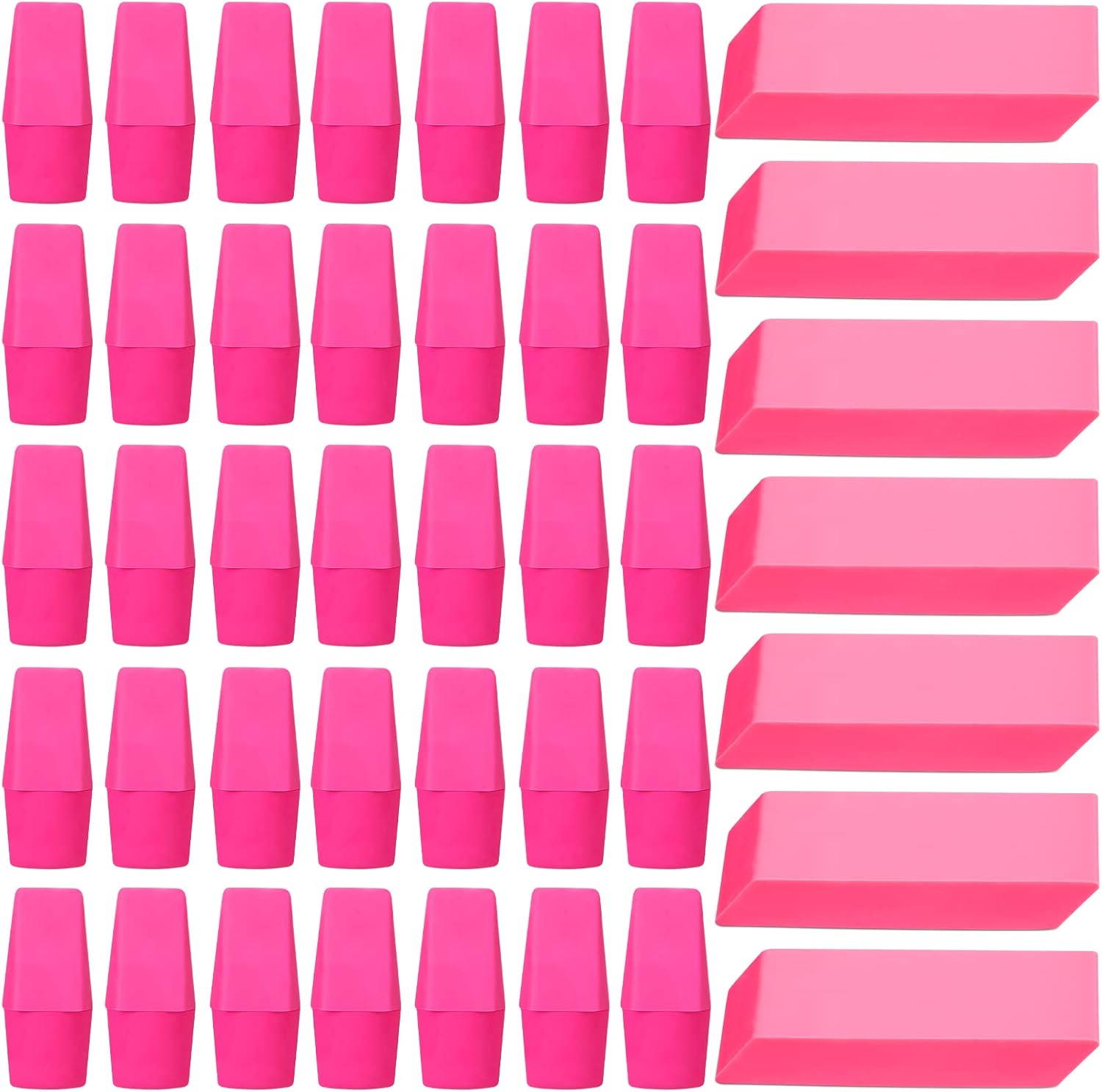 Amazon.com : Fuutreo 200 Pcs Pencil Erasers Set 150 Pcs Pencil Top ...