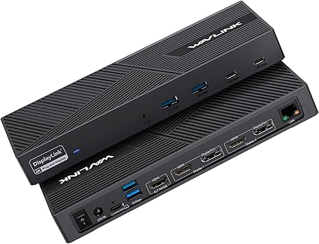 WAVLINK Triple 4K Display DisplayLink USB C Docking Station with 100W ...