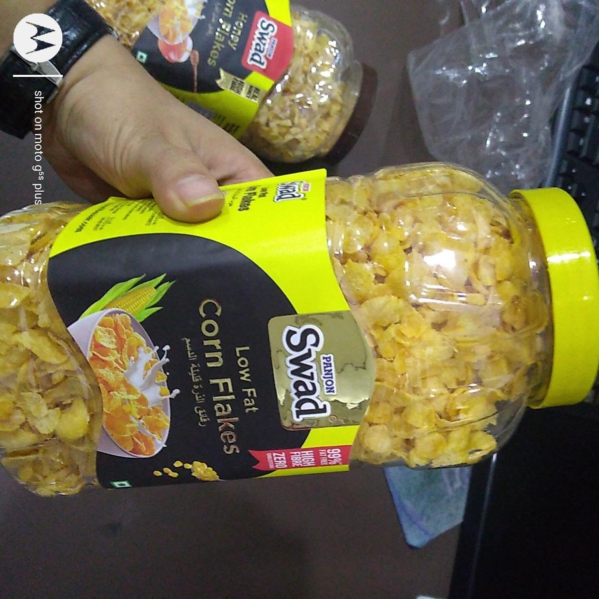 Swad Honey Corn Flakes & Classic Corn Flakes, Combo of 2 Jars (Zero ...