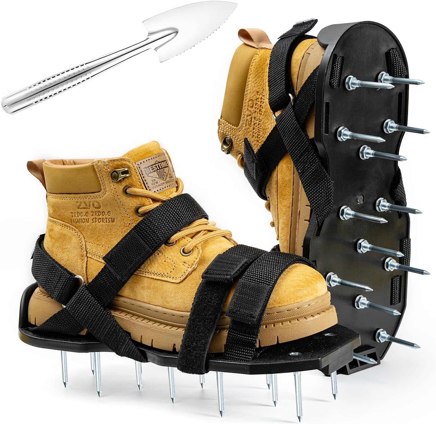 Bakulala Lawn Aerator Shoes for Grass Aerator Spiked Shoes Free ...