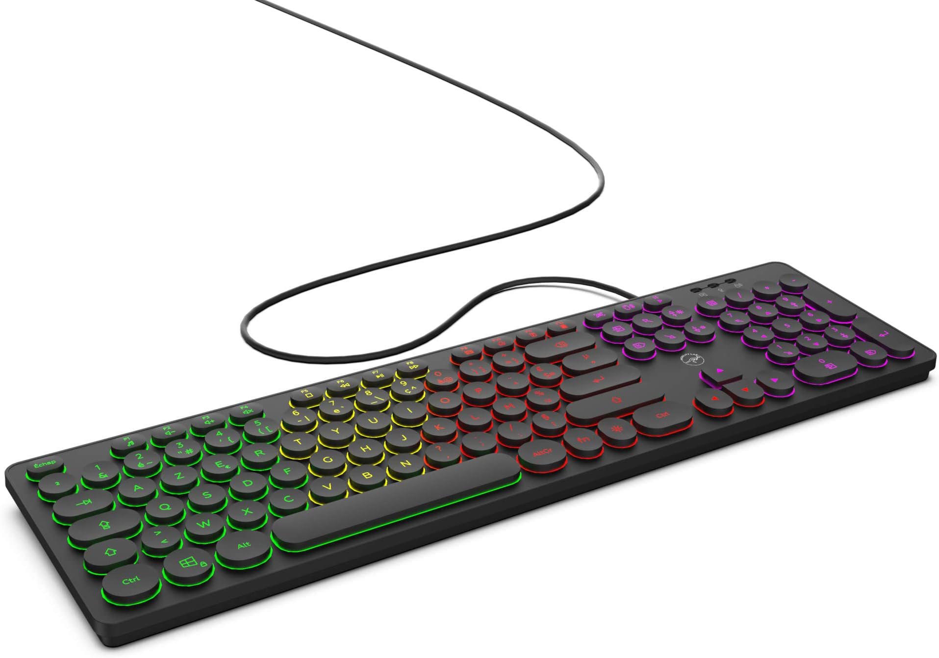 Mobility Lab Clavier Lumineux Filaire USB - Retroéclairage LED Blanc ...