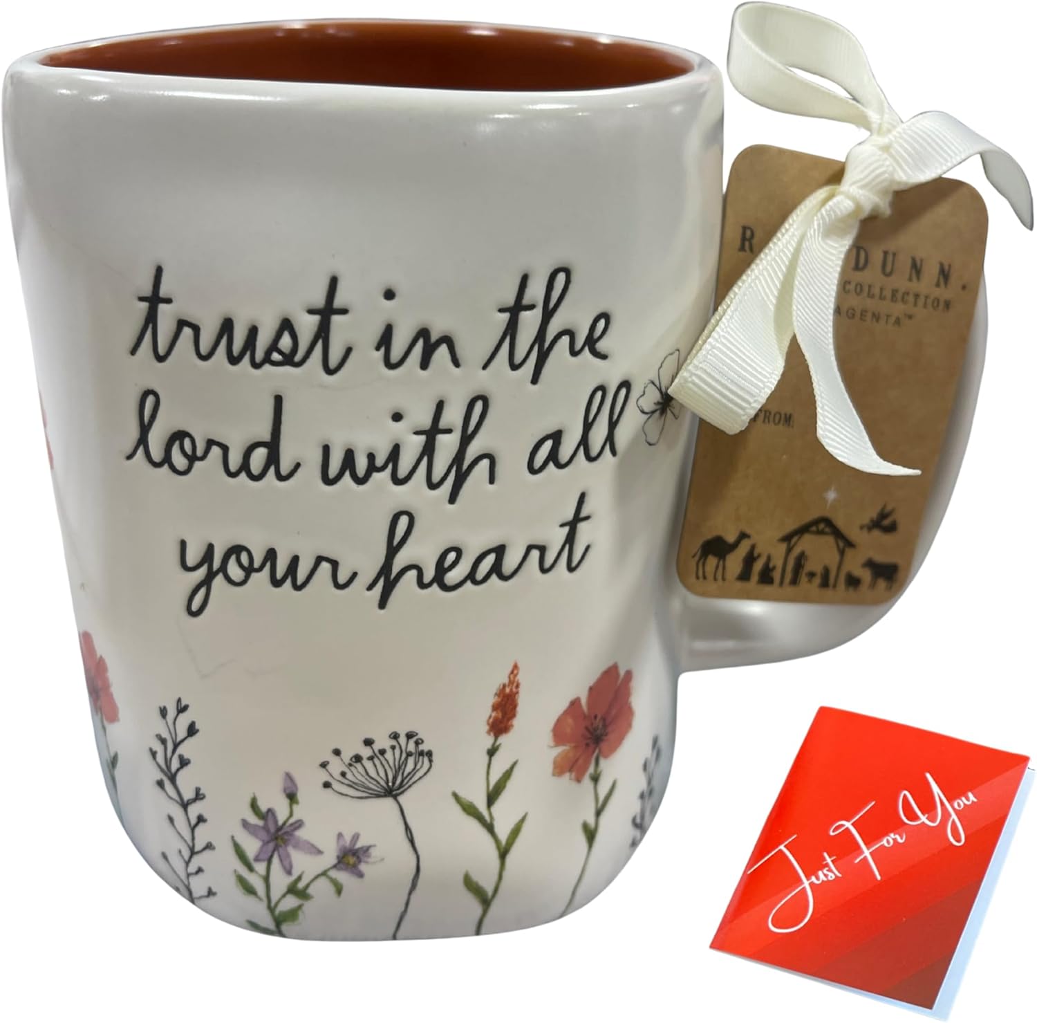 Amazon.com | Rae Dunn TRUST IN THE LORD WITH ALL OF YOUR HEART 16 oz LL ...