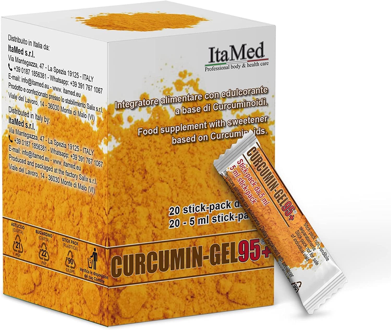 Amazon.com: ItaMed Turmeric Curcumin Supplement Gel – 95+ Curcumin ...