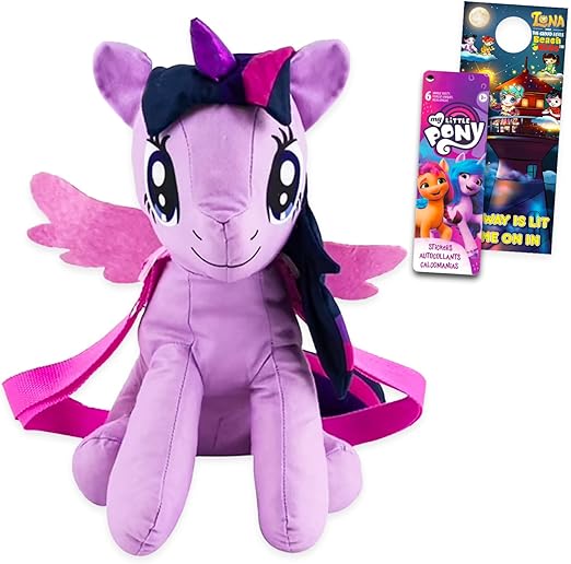 Amazon.com: My Little Pony Plushie Backpack Set - Bundle of 16 ...