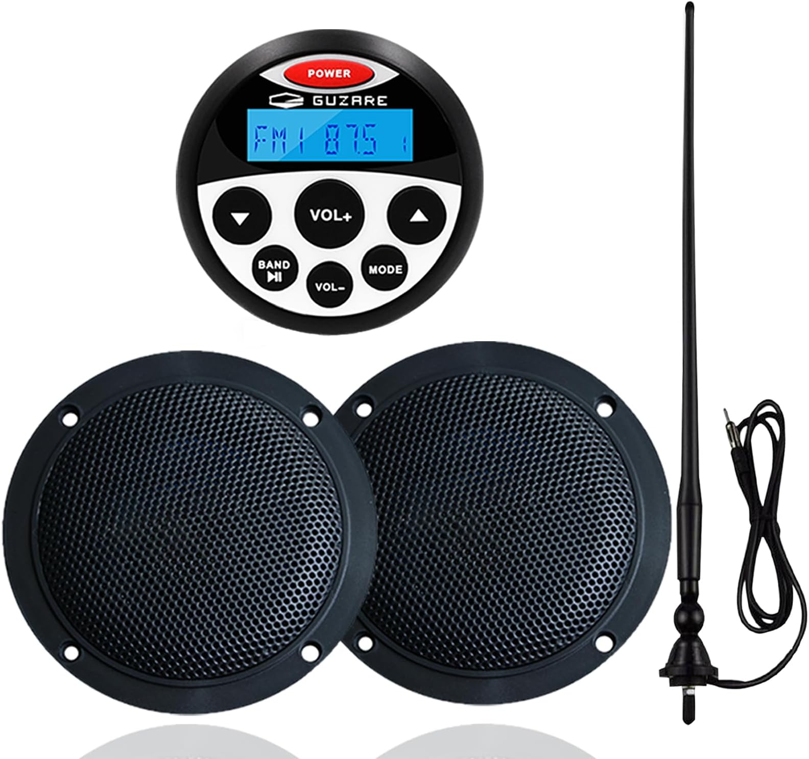 Amazon.com: HASDA Waterproof Marine Bluetooth Radio Audio Stereo Sound ...