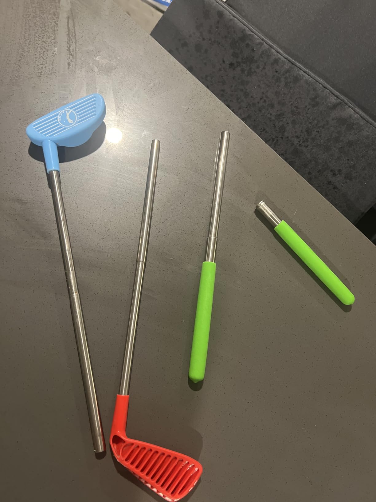 ZUNIPLEX Toddler Golf Set,Mini Golf Kids Outdoor,Retractable Golf Club ...