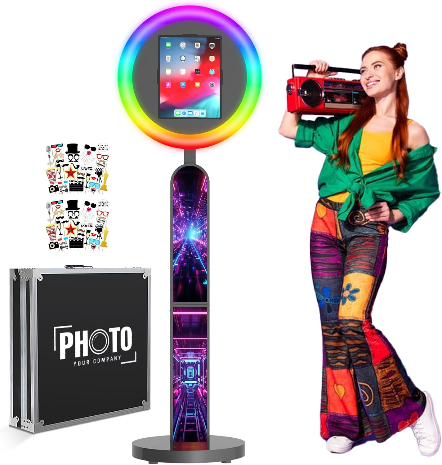 Portable Photo Booth Compatible with Any lpad, lPad PhotoBooth Stand ...