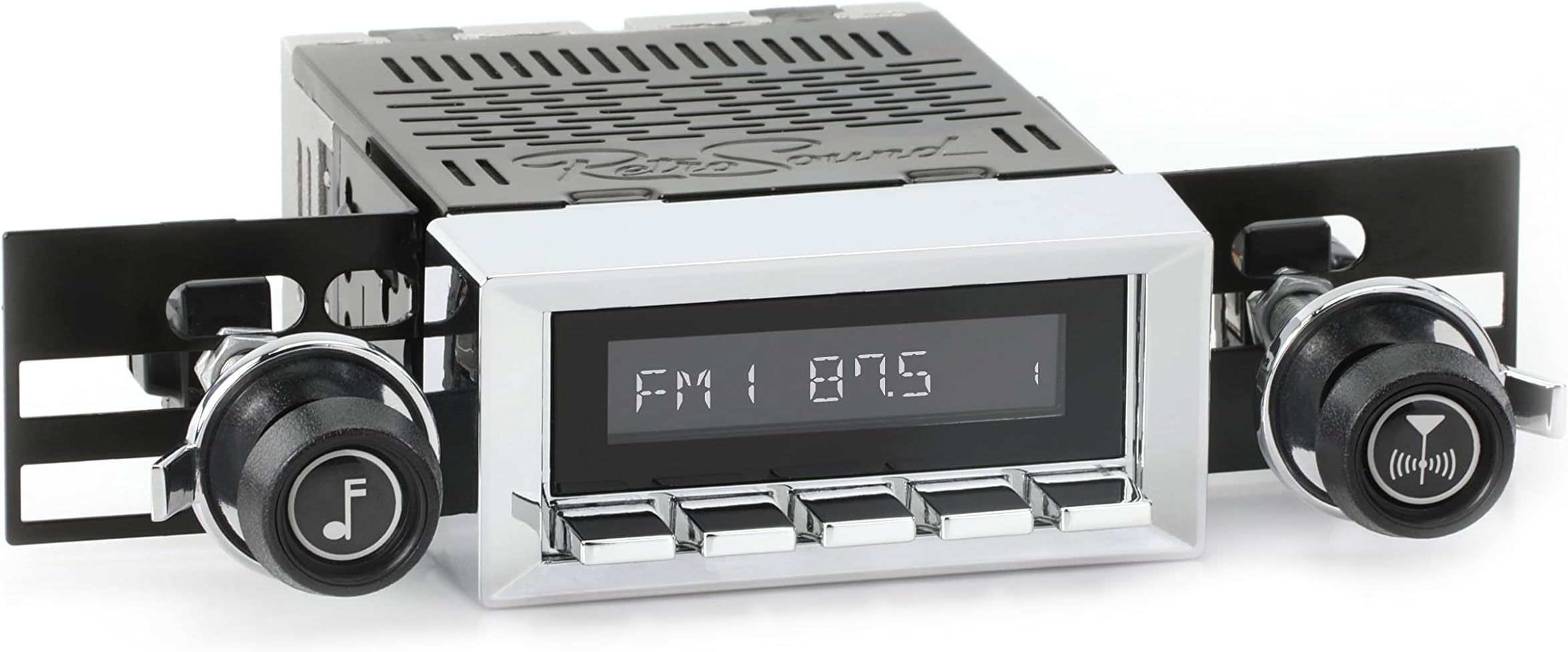 Amazon.com: Classic Single Din Car Radio with Bluetooth, Car Stereo FM ...