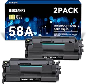 Amazon.com: Jeostarky Compatible 58a hp Toner Cartridge Replacement for HP 58A CF258A 58X CF258X ...