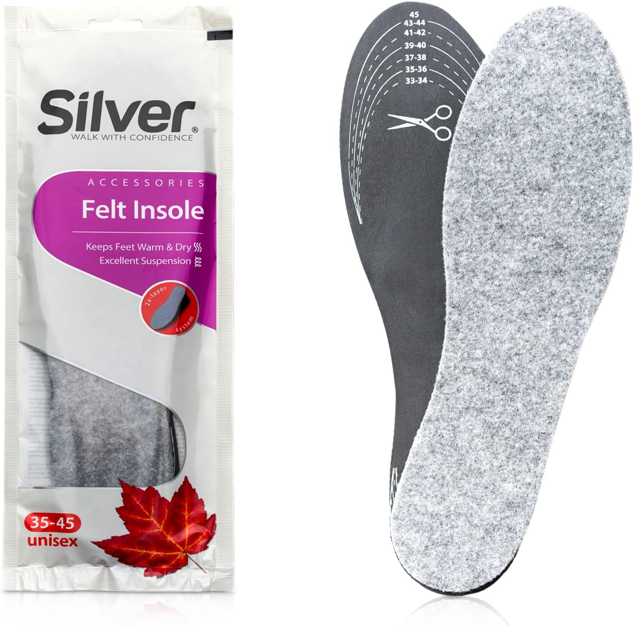 Amazon.com: Wool Felt Warm Insoles,Soft Insert Insoles for Boots and ...