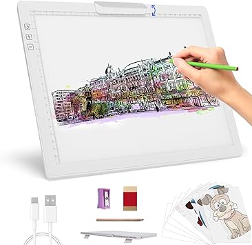 Amazon.com: A4 Light Board for Diamond Painting, Rechargeable Tracing ...