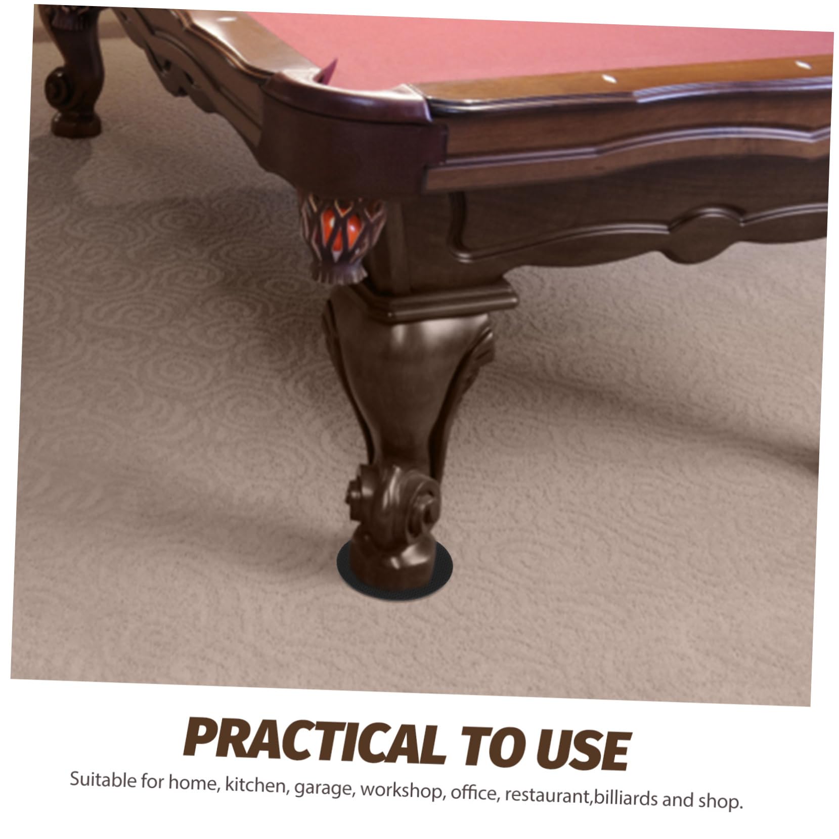 Pool Table Leg Coasters RayChee 54" Folding Pool Billiard Table,