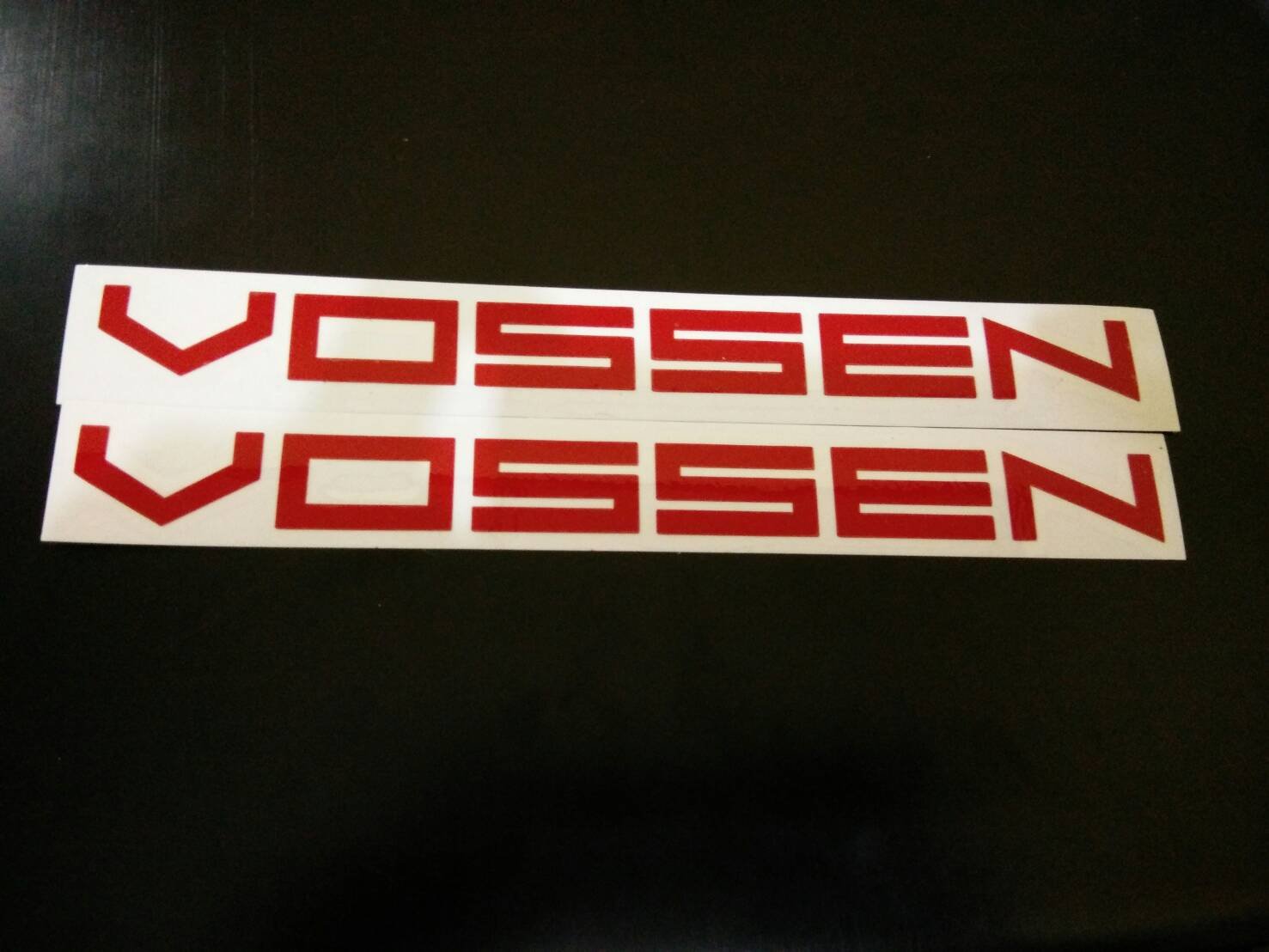 2x Vossen 20 Cm Red Letter Door Window Windshield Logo | Desertcart ...