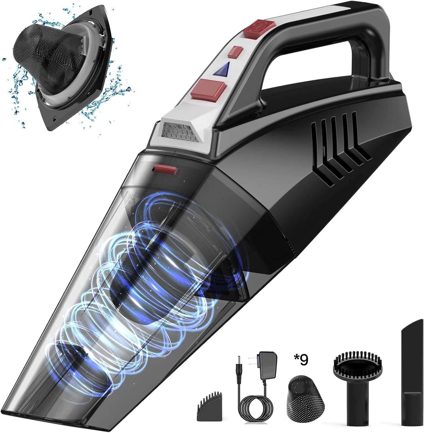 Amazon.com - Hihhy Handheld Vacuum Cordless, Portable Rechargeable Car ...