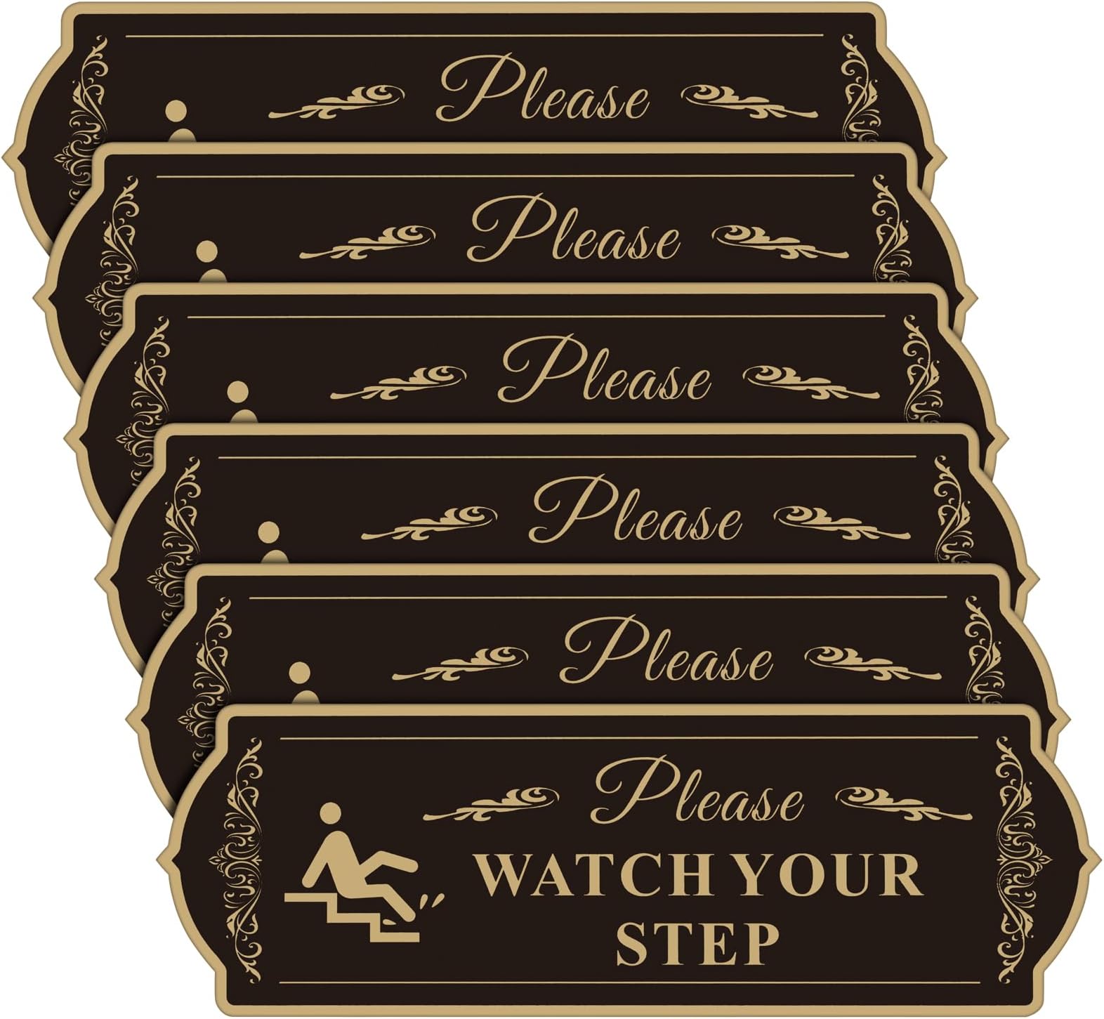 Amazon.com: Hillman 845623 Watch Your Step self-Adhesive Sign : Office ...