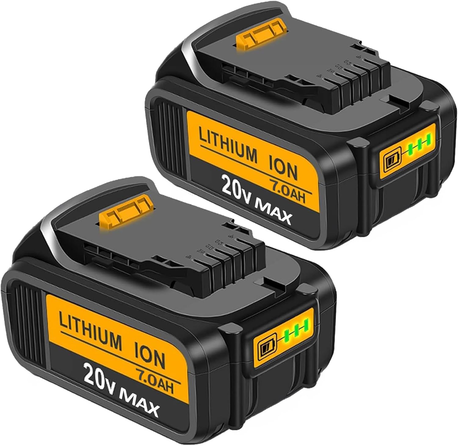 Amazon.com: JUNWOOD 2Pack 7.0Ah Replacement for Dewalt 20V Battery ...
