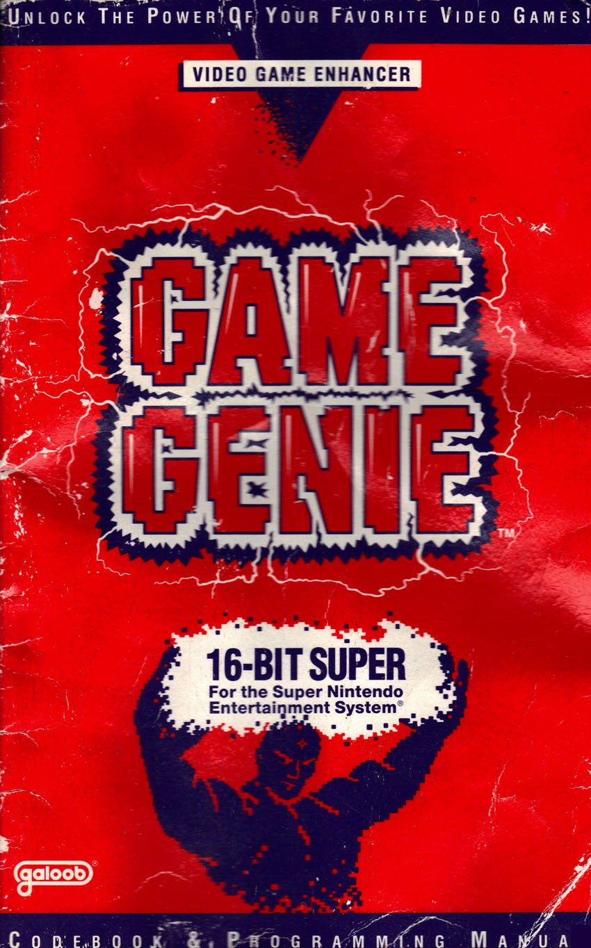 Game Genie Super Nintendo Codebook & Programming Manual: Galoob: Amazon ...