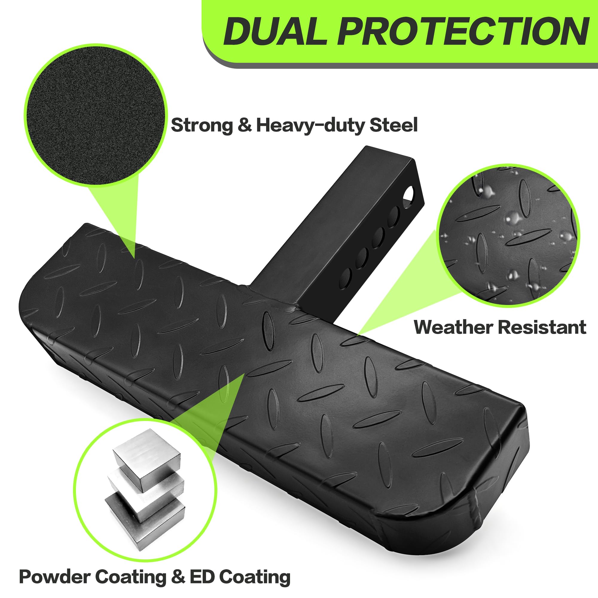 Snapklik.com : KAIRAY Universal Hitch Step For 2" Receivers, Anti Slip ...