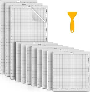 Amazon.com: Soaoo 11 Pcs Cutting Mat Variety for Crafts Machine Gridded ...