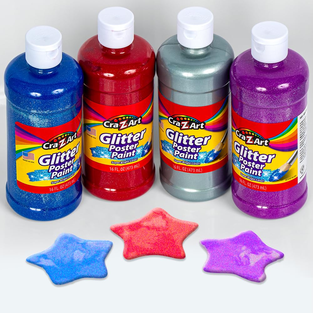 Snapklik.com : Cra-Z-Art Washable Glitter Paint Bulk Pack 4ct