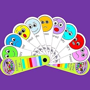Emotions Face Feelings Fan Flash Cards - ASD Age 3+ / Autism / SEN ...