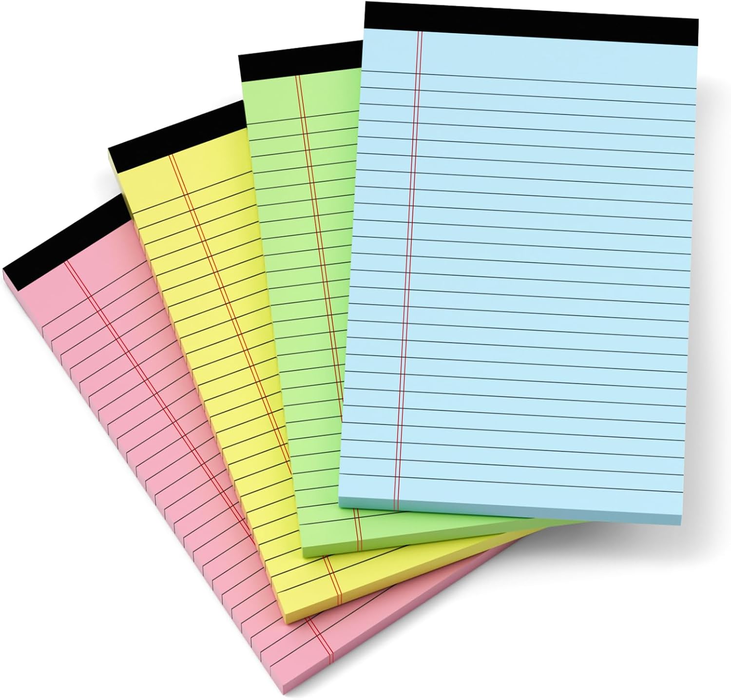 Amazon.com : Colored Legal Pads 5x8, 4 Pack, Lined Note Pads 5x8 ...