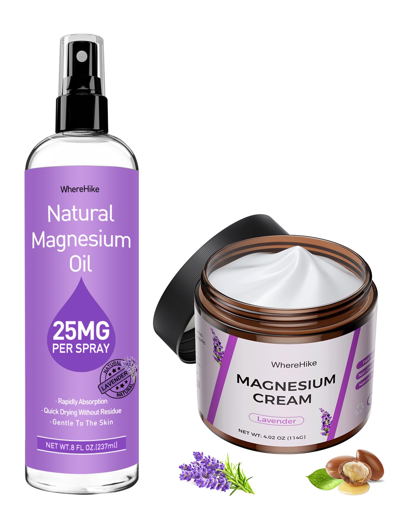 Amazon.com: WhereHike Topical Magnesium Lotion&Spray for Leg Cramps and ...