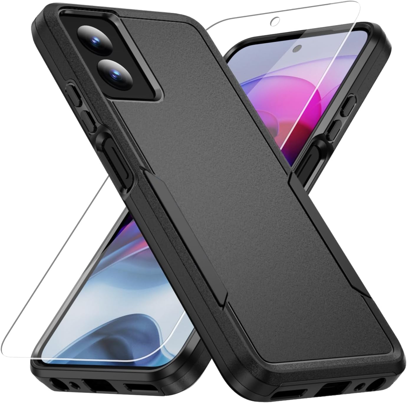 Amazon.com: for Moto G Power 5G 2024 Case: Dual Layer Protective Heavy ...