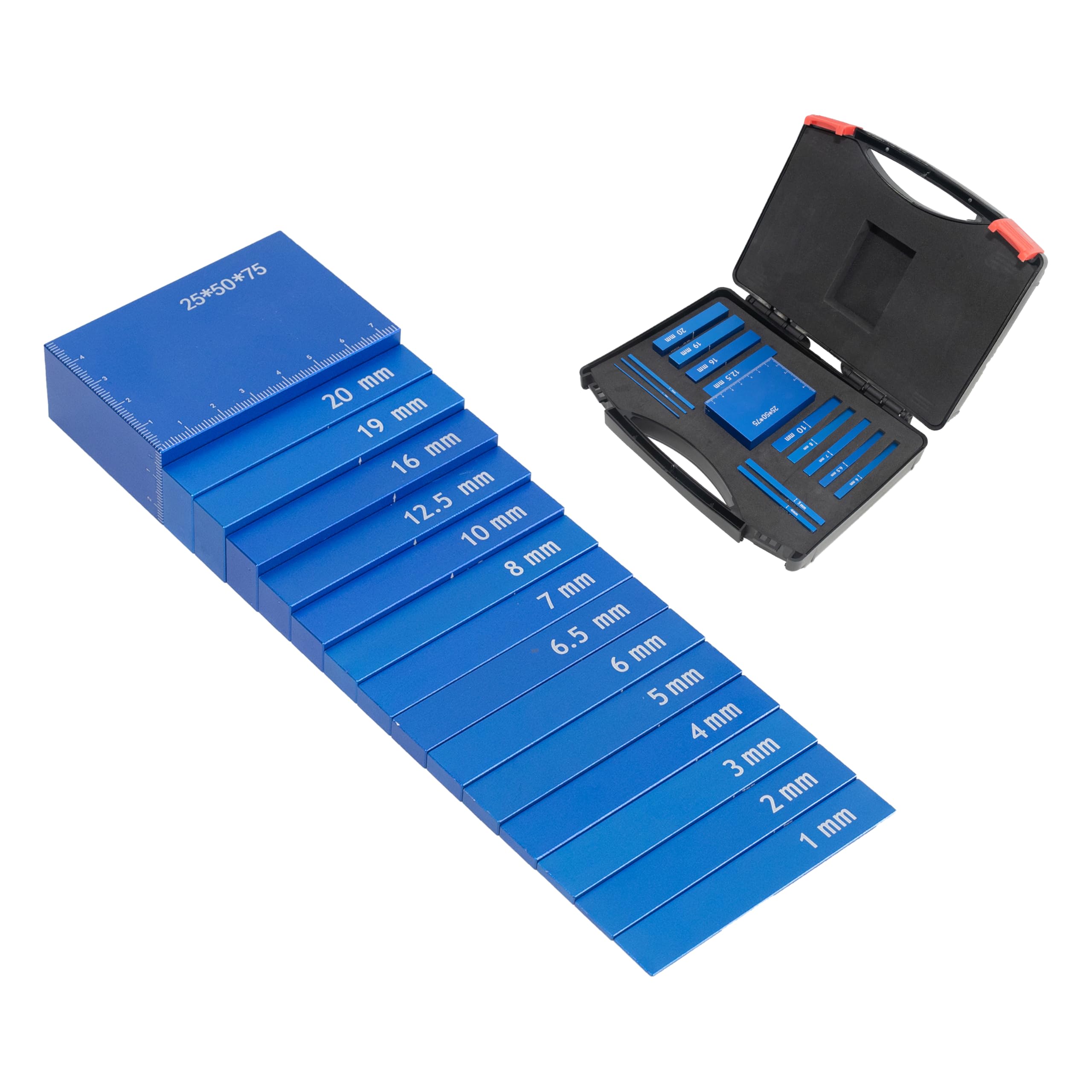 TEXALAN Metric Setup Blocks Woodworking Aluminum Height Gauge Blocks ...