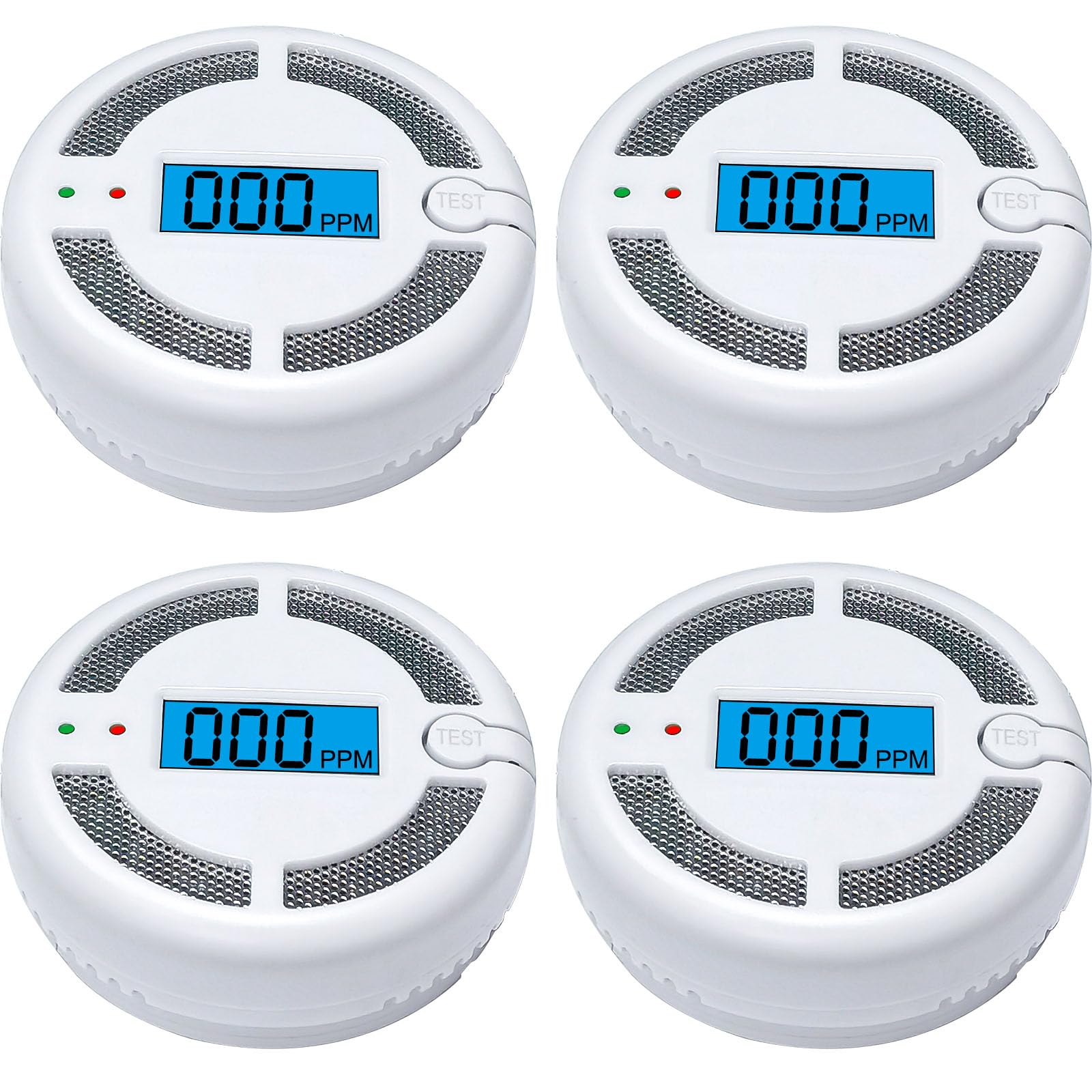Mini Carbon Monoxide Detector, Battery Powered CO monoxide Alarm with ...