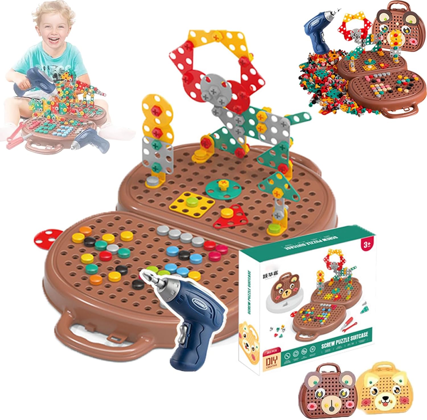 Magic Montessori Play Toolbox, Creativity Tool Box with Drill, Creative ...