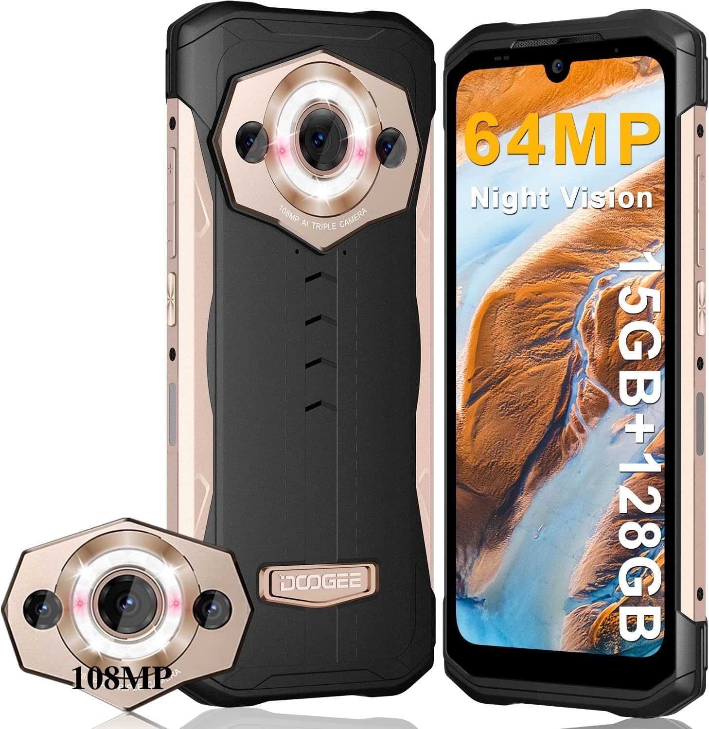 Amazon.com: DOOGEE S100 Rugged Smartphone (2023), 20GB+256GB Gaming ...