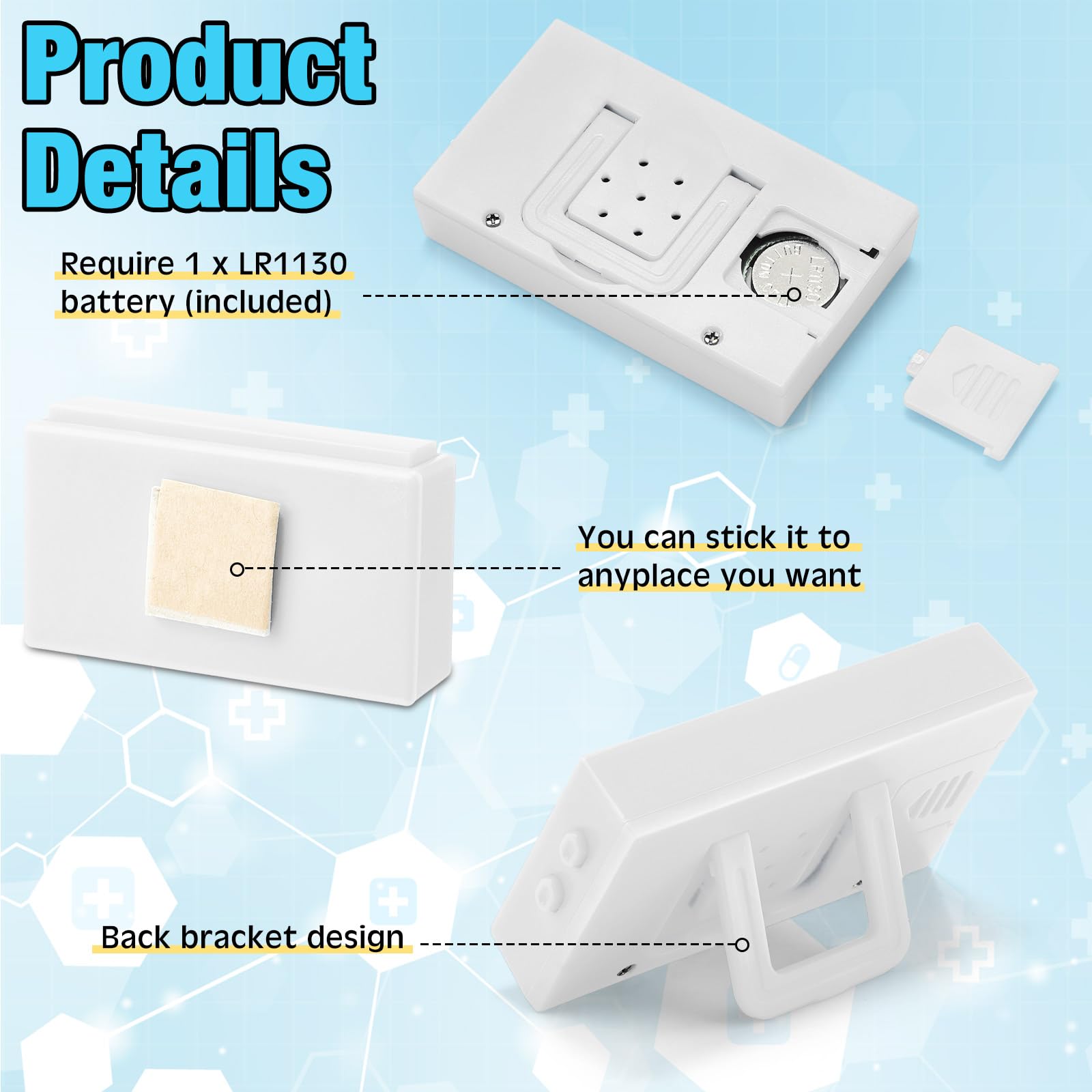 Snapklik.com : Frienda 12 Pieces Mini Digital Clock Small Digital Clock ...