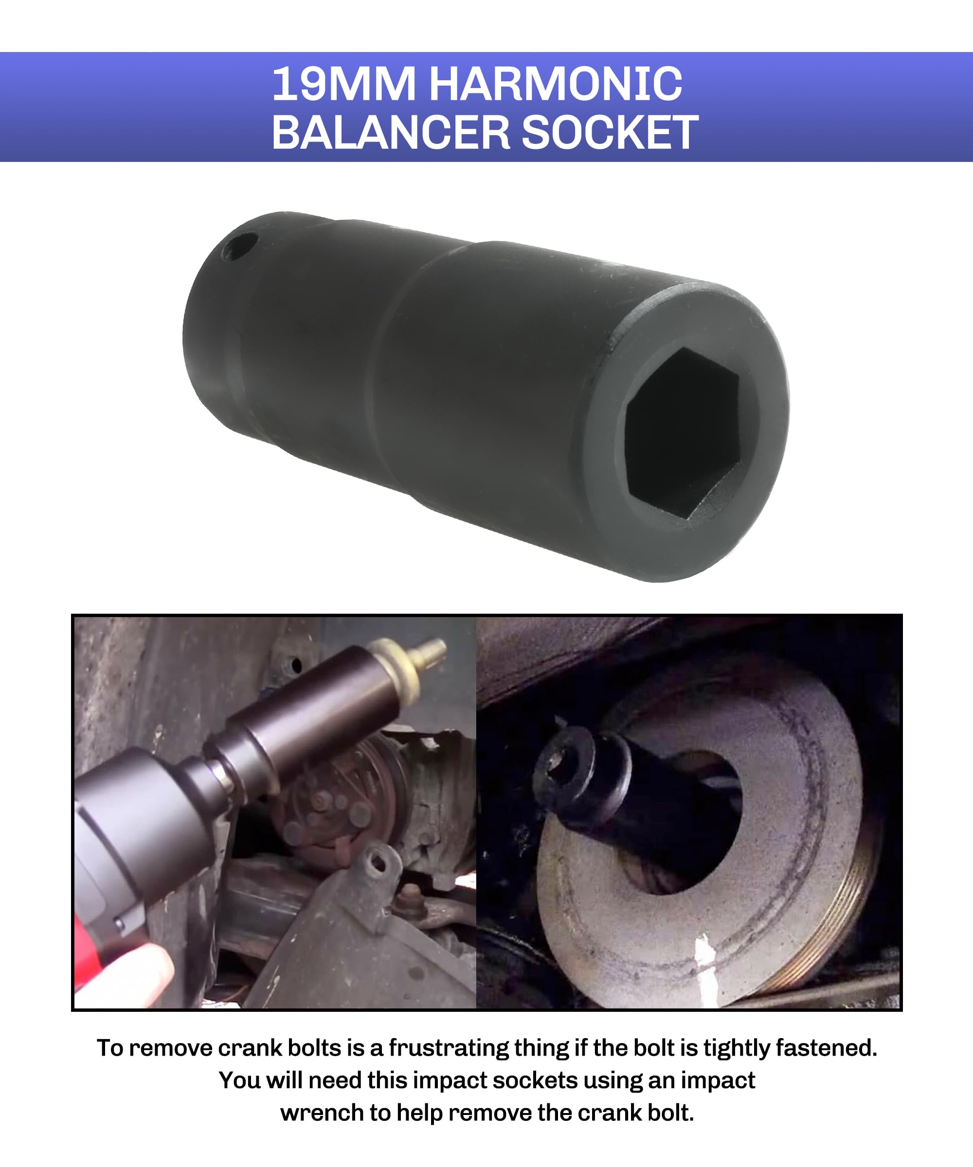 Snapklik.com : Bylikeho Crankshaft Pulley Removal Tool,Automotive Tool ...