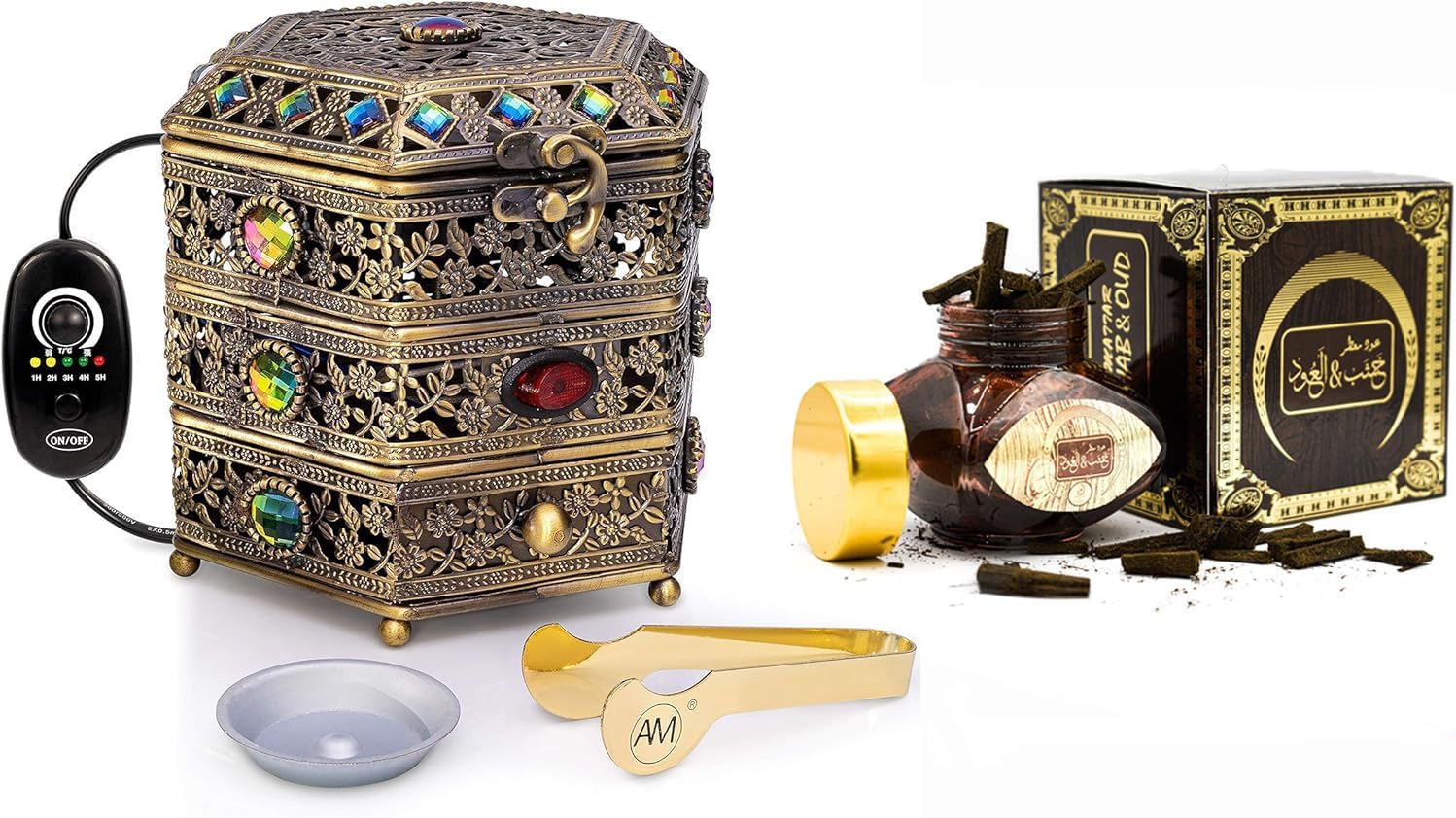 Amazon.com: AM Electric Incense Bakhoor Burner - Frankincense Burner ...