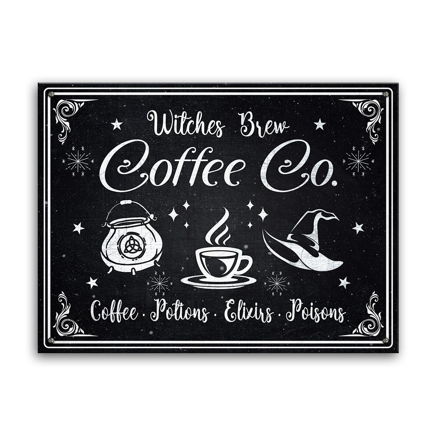 Amazon.com: WODORO Halloween Decor Kitchen Coffee Bar Witches Brew ...