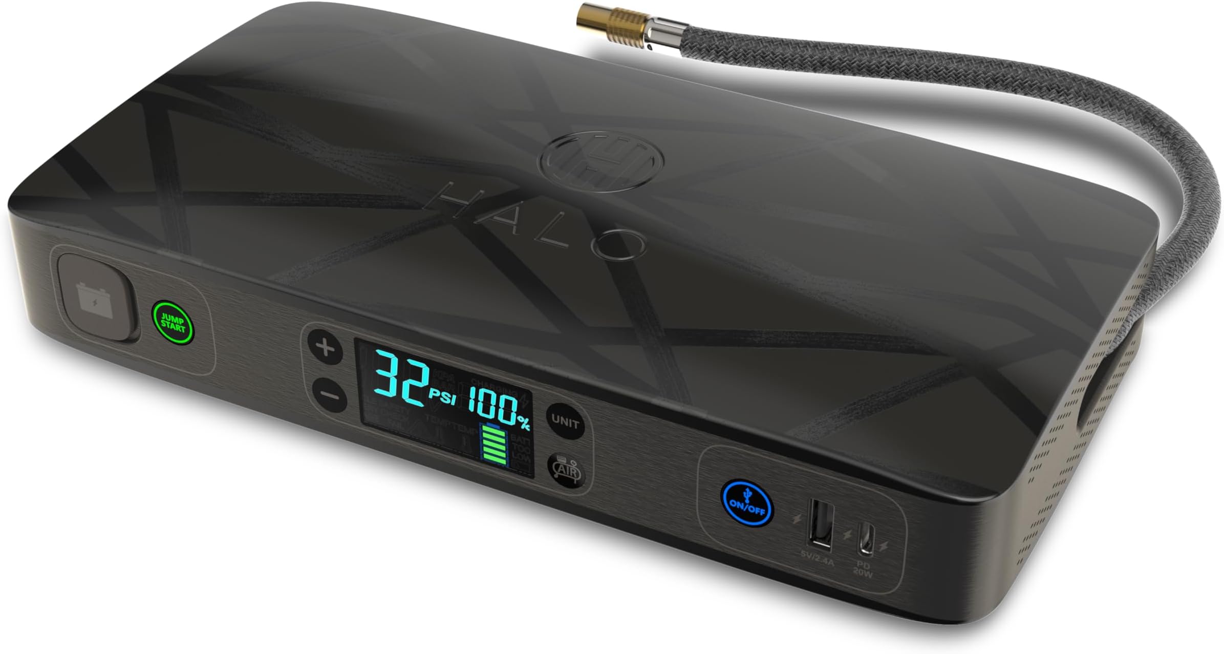 Amazon.com: HALO Bolt Ultimate 2.0, Portable Vehicle Jump Starter with ...