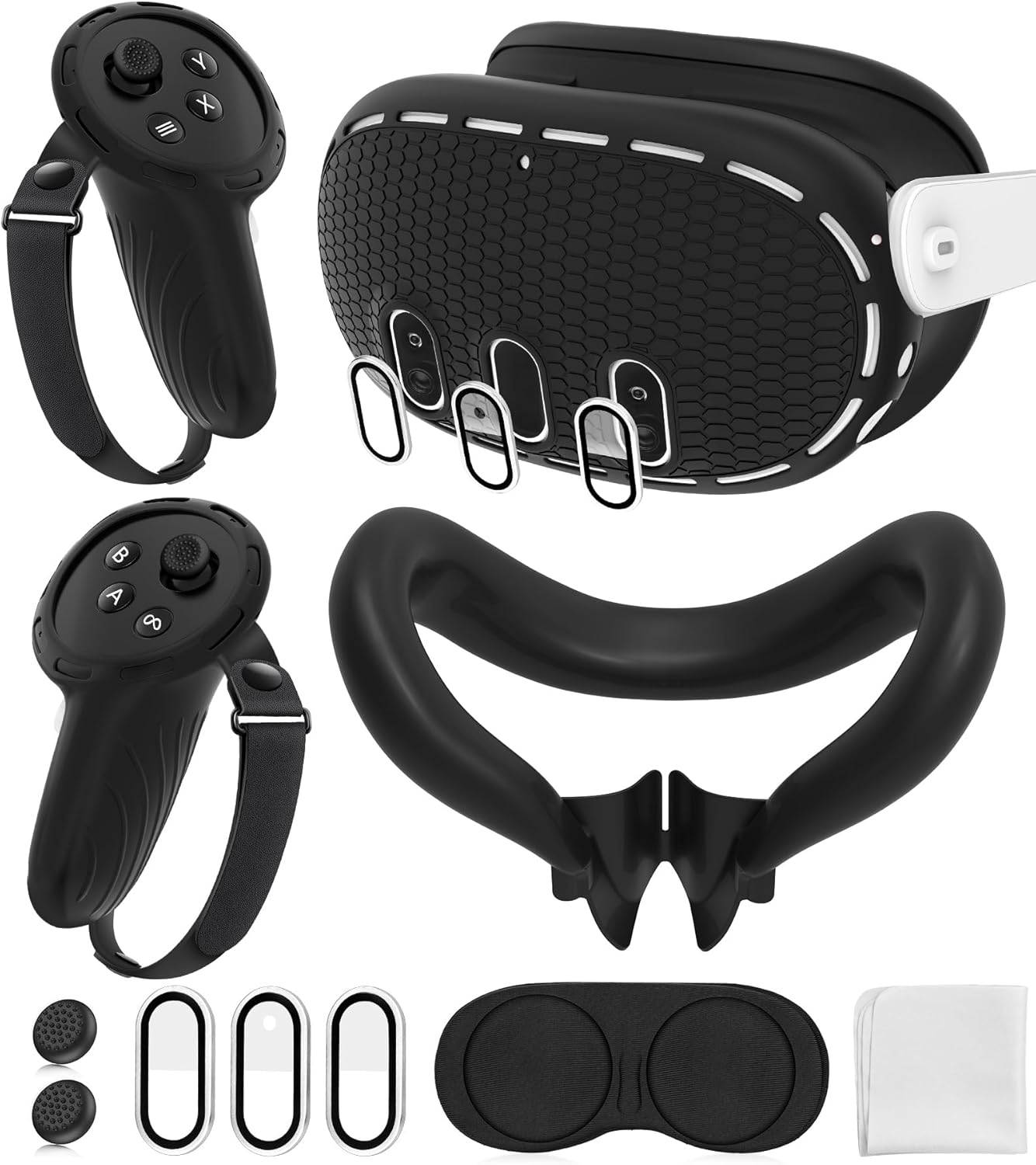 Amazon.com: Silicone Cover Set Compatible with Oculus/Meta Quest 3 ...