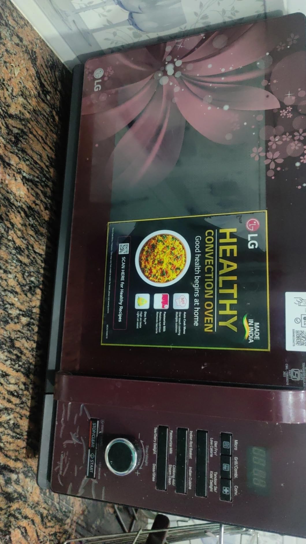LG 32 L Convection Healthy Microwave Oven (MC3286BLU, Black, Diet Fry ...