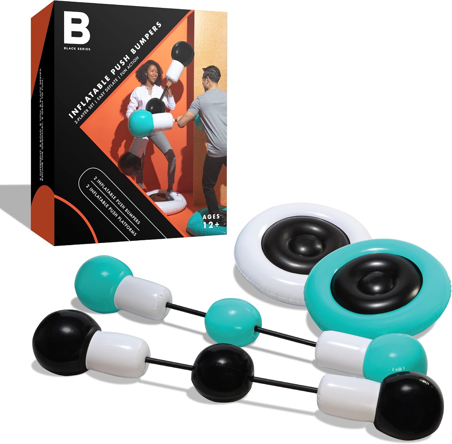 Amazon.com: The Black Series Inflatable Push Bumpers Sparring for 2 ...