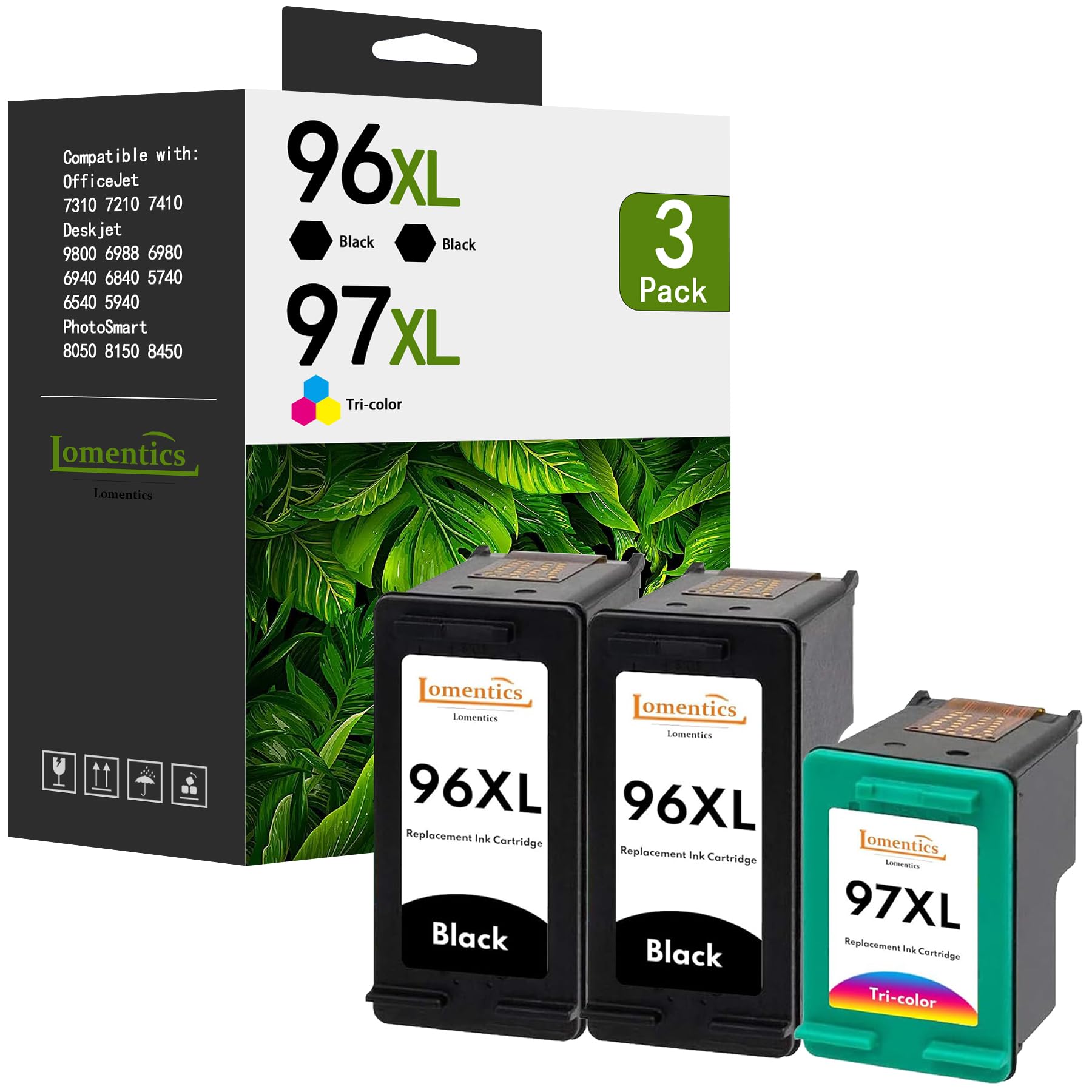Amazon.com: 96XL/97XL High Yield Ink Cartridges (3-Pack, 2Black/1Tri ...