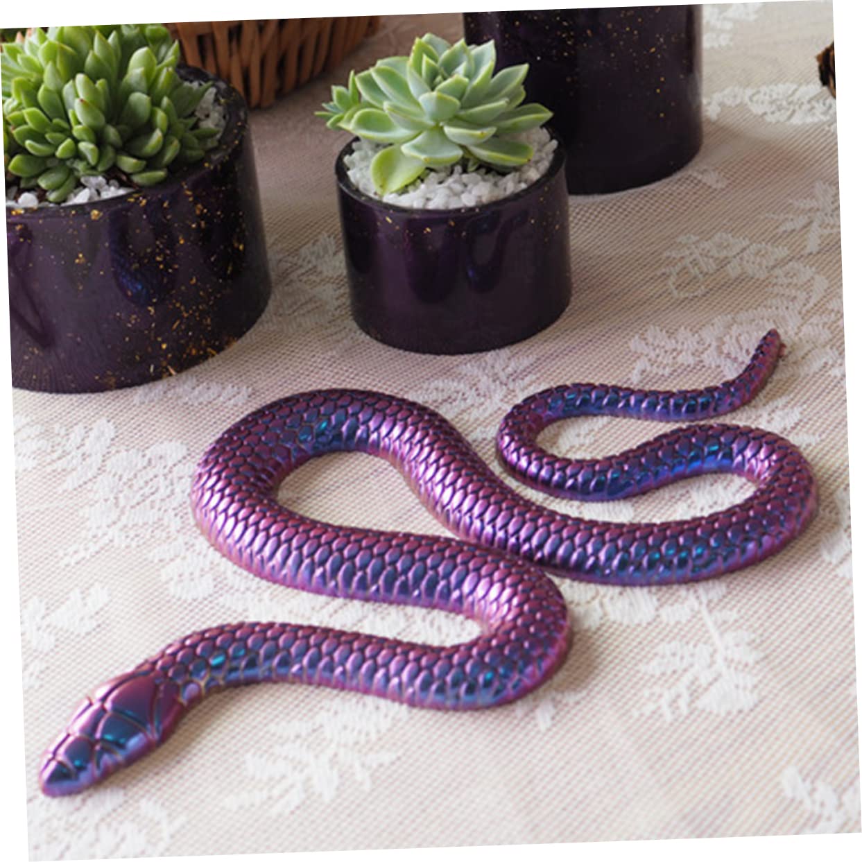 SEWOART Mold Snake Epoxy Resin Mould Snake Silicone Mold DIY Supplies ...