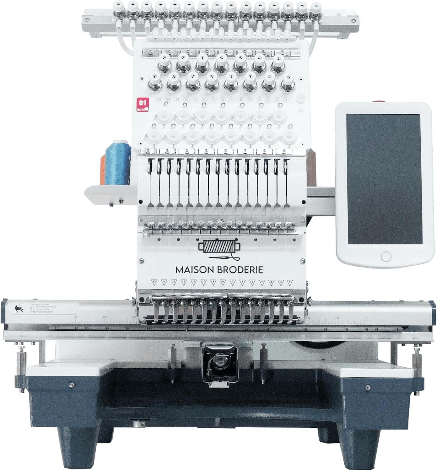 MIRROR 15 Needles Single Head Industrial Embroidery Machine : Amazon.co ...